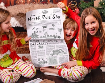 Mini Elf Printable Newspapers Direct From the North Pole the North Pole ...