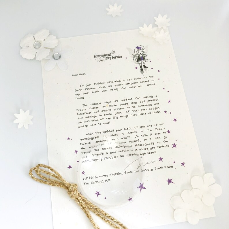 Personalised Fairy & Tooth Fairy Letters OR Bundles of Five Letters ...