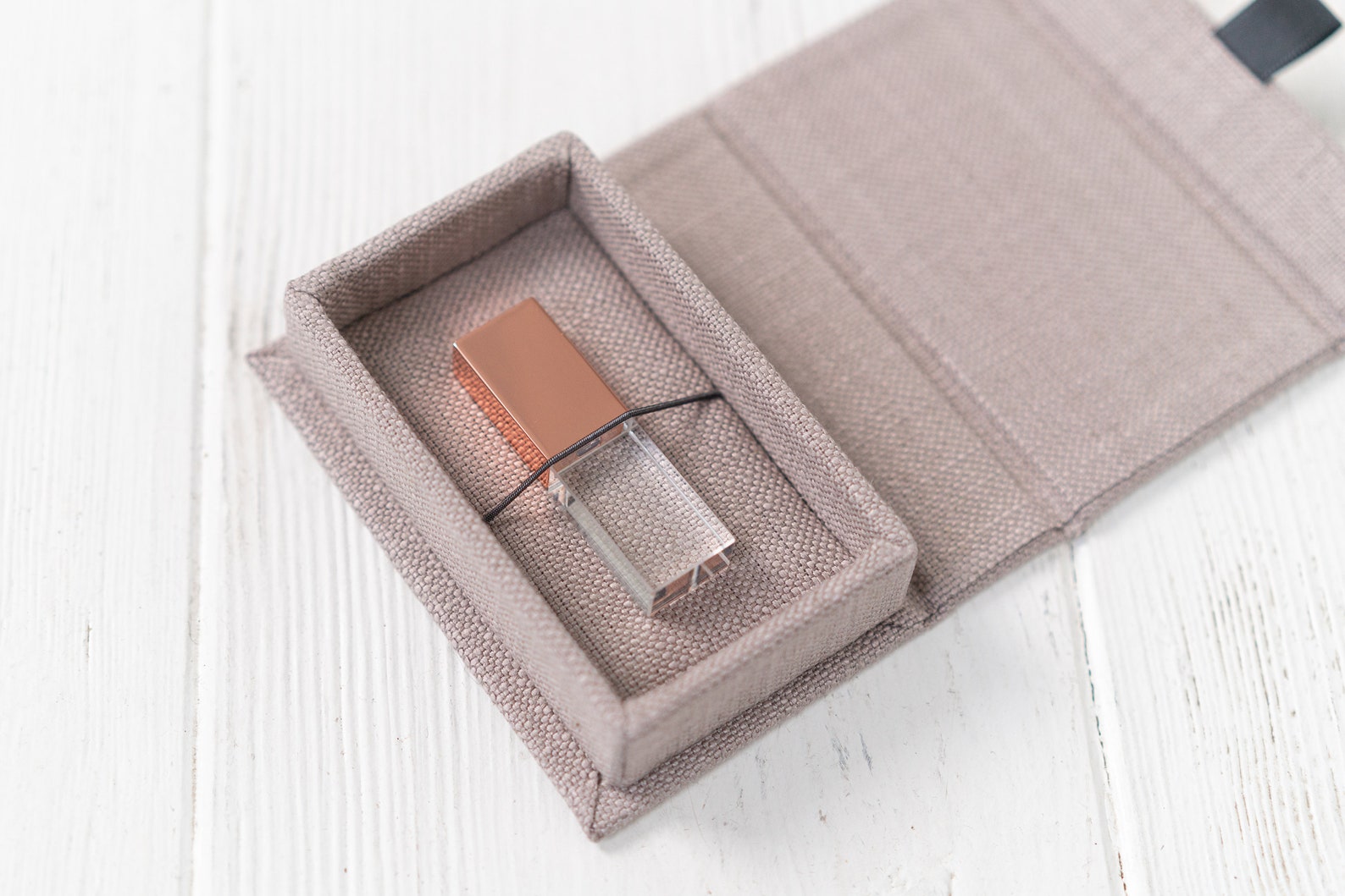 USB Box USB Wedding USB Box Linen Photo Box Wedding | Etsy