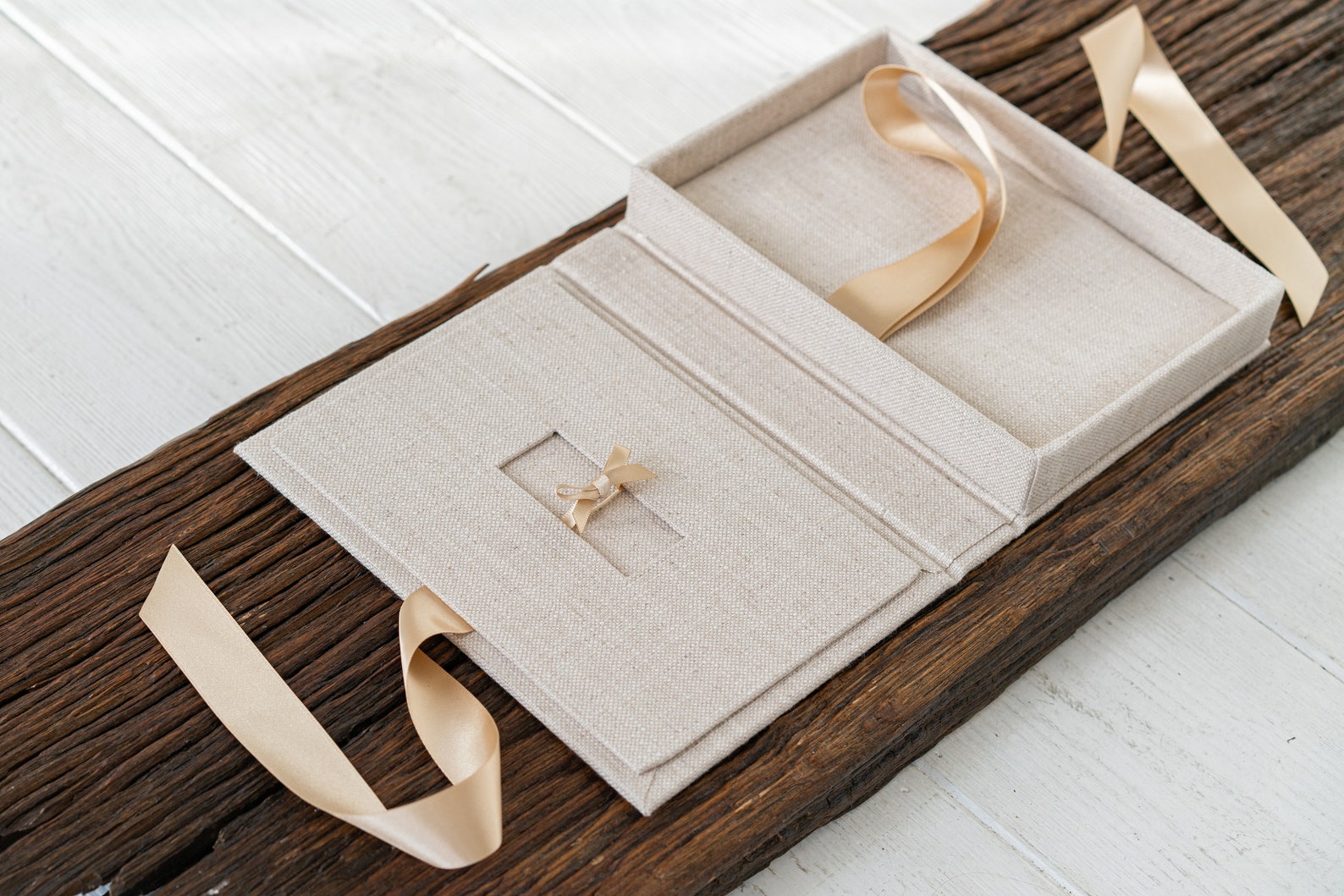 Memory Box 5x7 Linen Photo Box for 40 Photos Presentation - Etsy