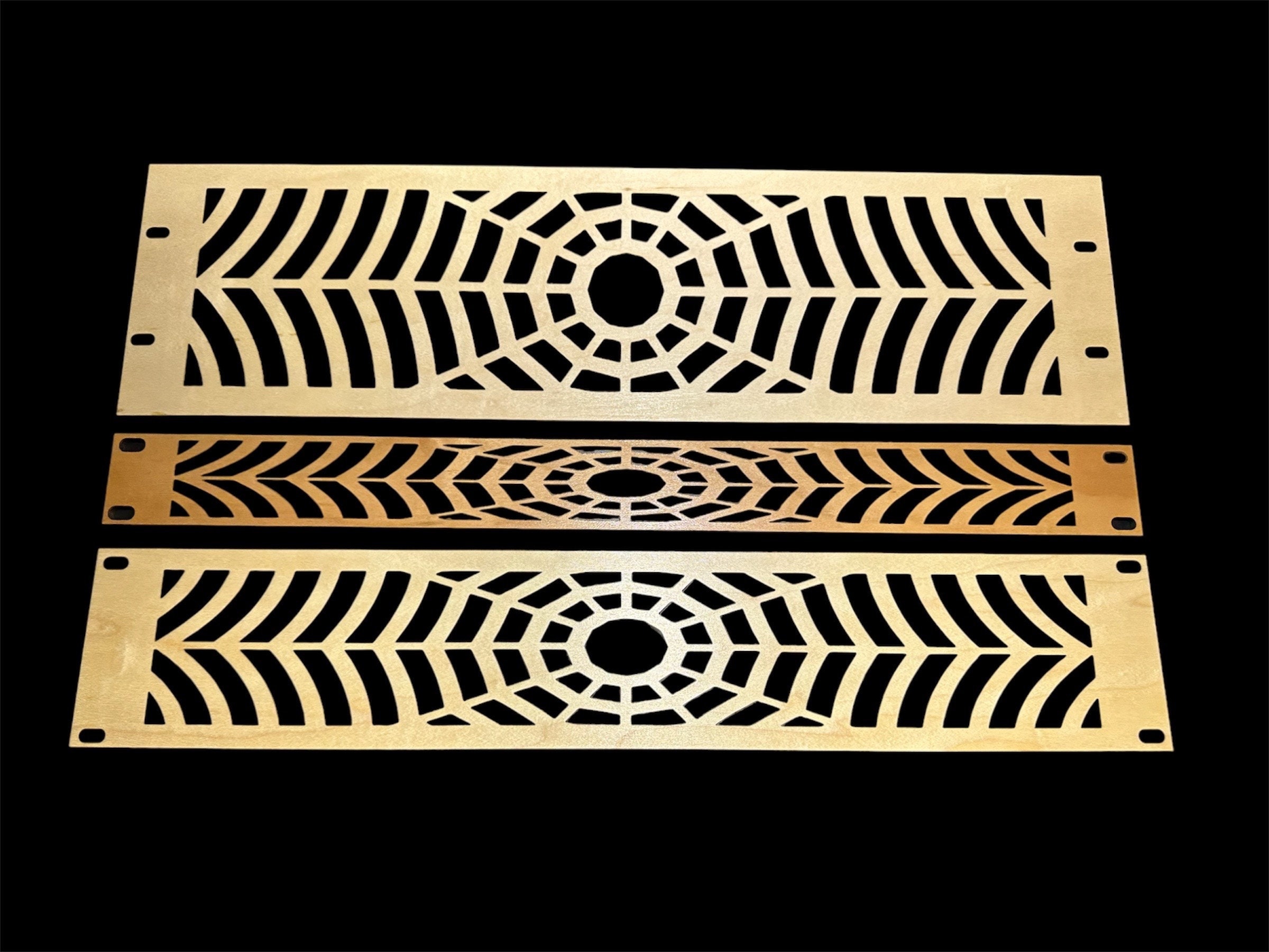 Nice-racks 1U, 2U, or 3U "dharma" Decorative Vented Wood Studio Rack ...