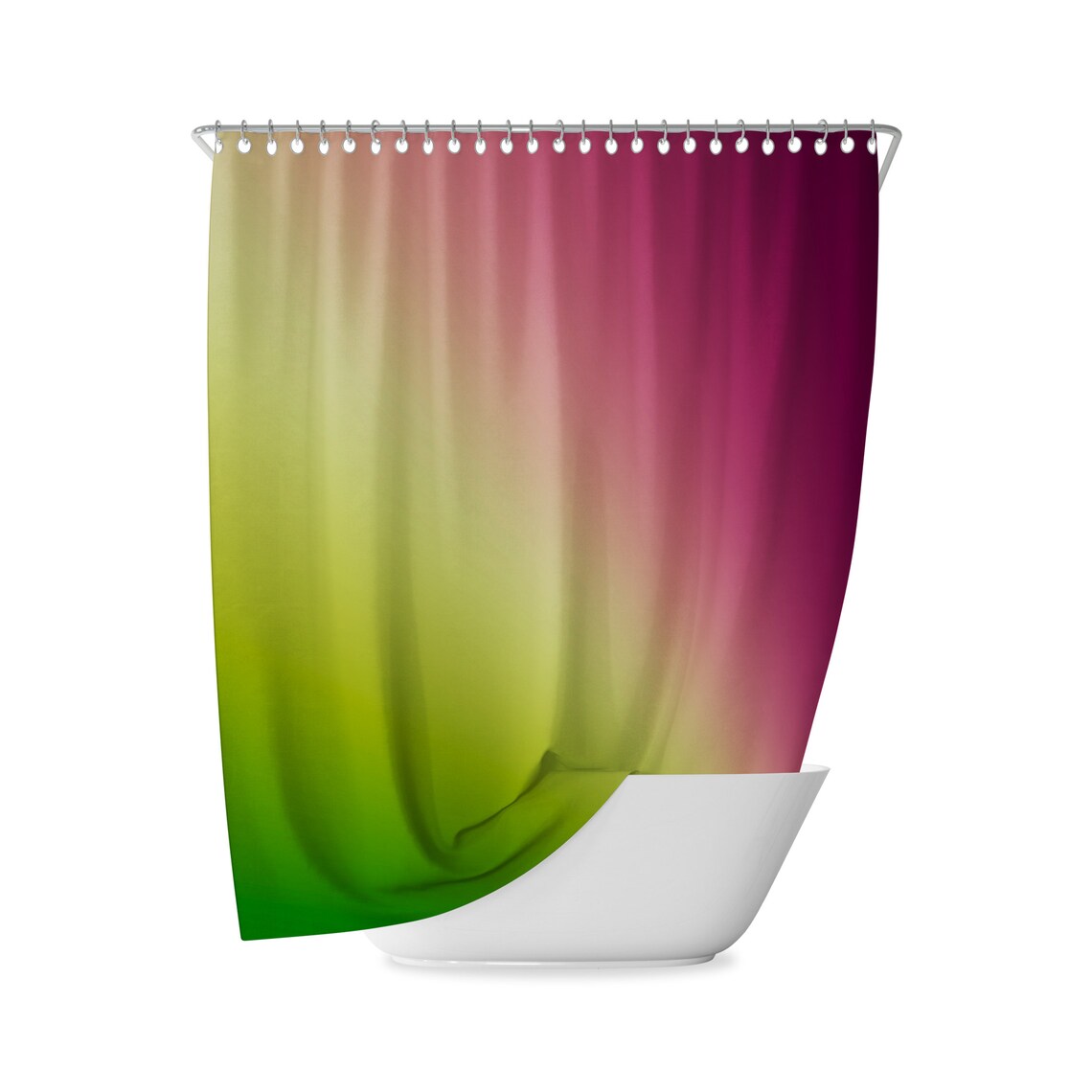 Gradient Ombre Shower Curtain Blue Orange Bathroom Curtains - Etsy