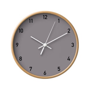 Numbers Wall Clock. Bone, Nordic, Classic, Neutral Color, Wall Decor ...