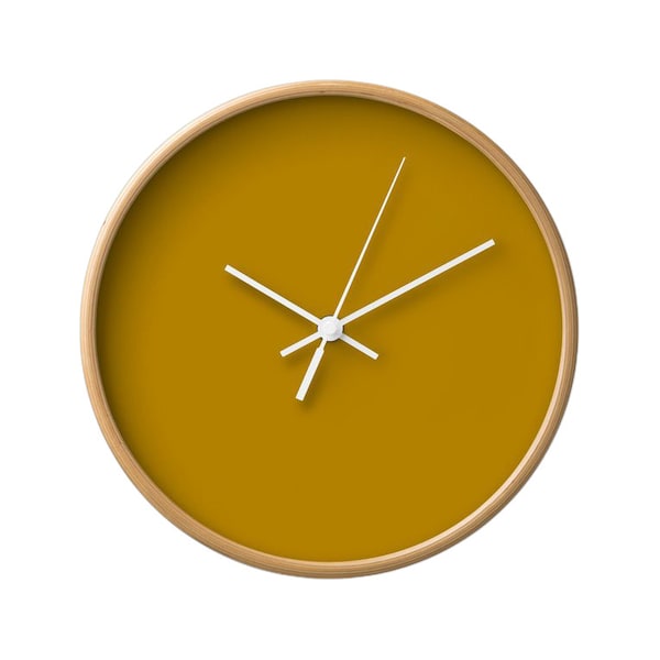 Yellow Wall Clock - Etsy