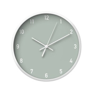 Numbers Wall Clock Classic Bone Color Cream Neutral - Etsy