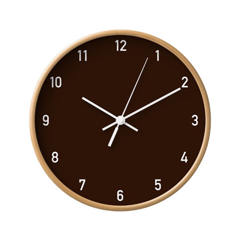 Numbers Wall Clock, Classic, Red, Color, Solid, Nordic, Minimalist sold ...