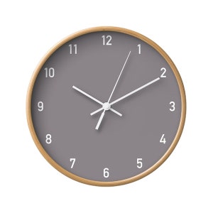 Numbers Wall Clock. Classic Neutral Color Nordic Wall Art - Etsy