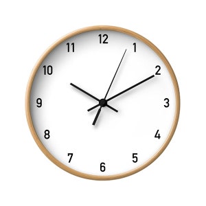 Numbers Wall Clock. Classic, Black and White, Nordic, Wall Art, Basic ...