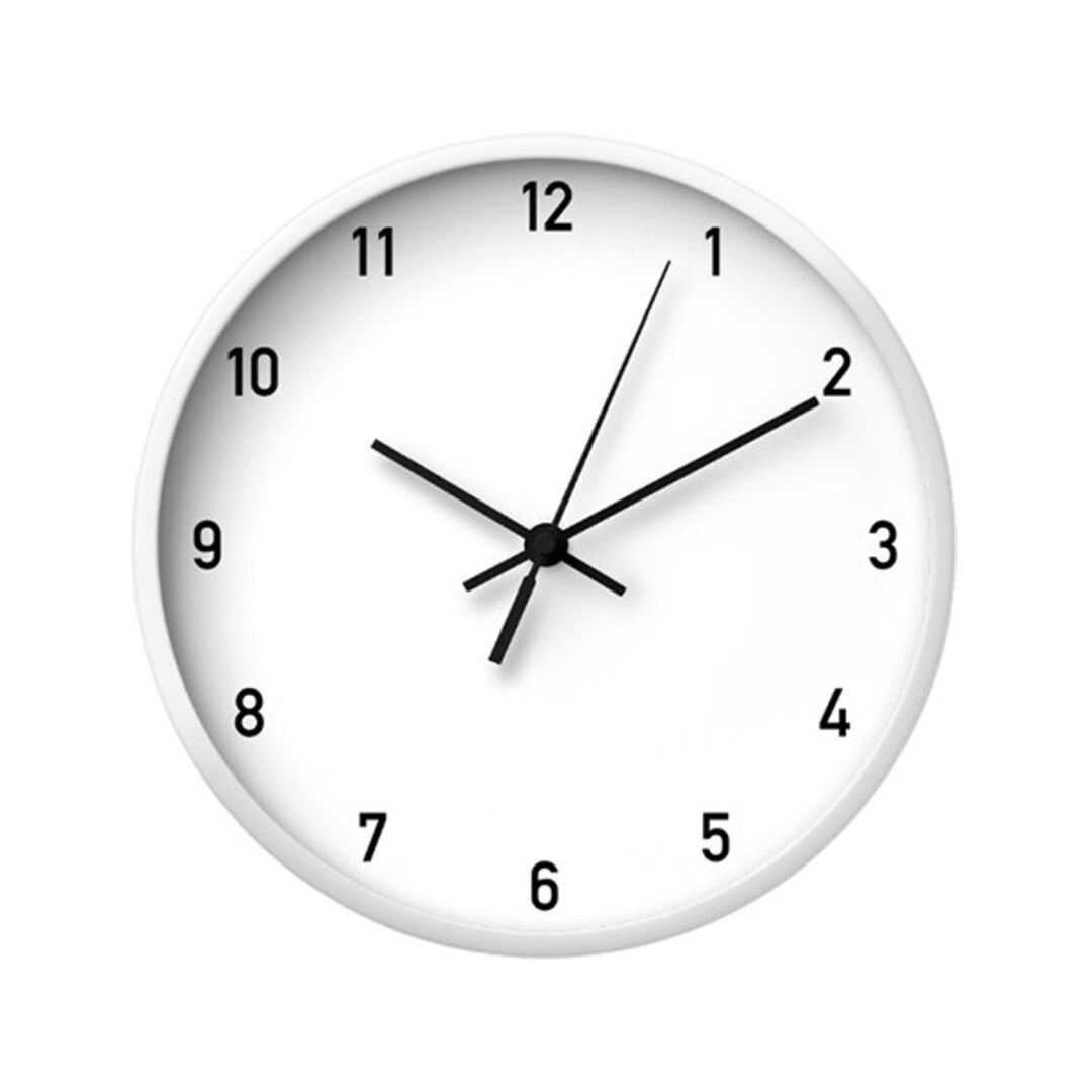 Numbers Wall Clock White Wall Clock Classic Nordic Basic - Etsy