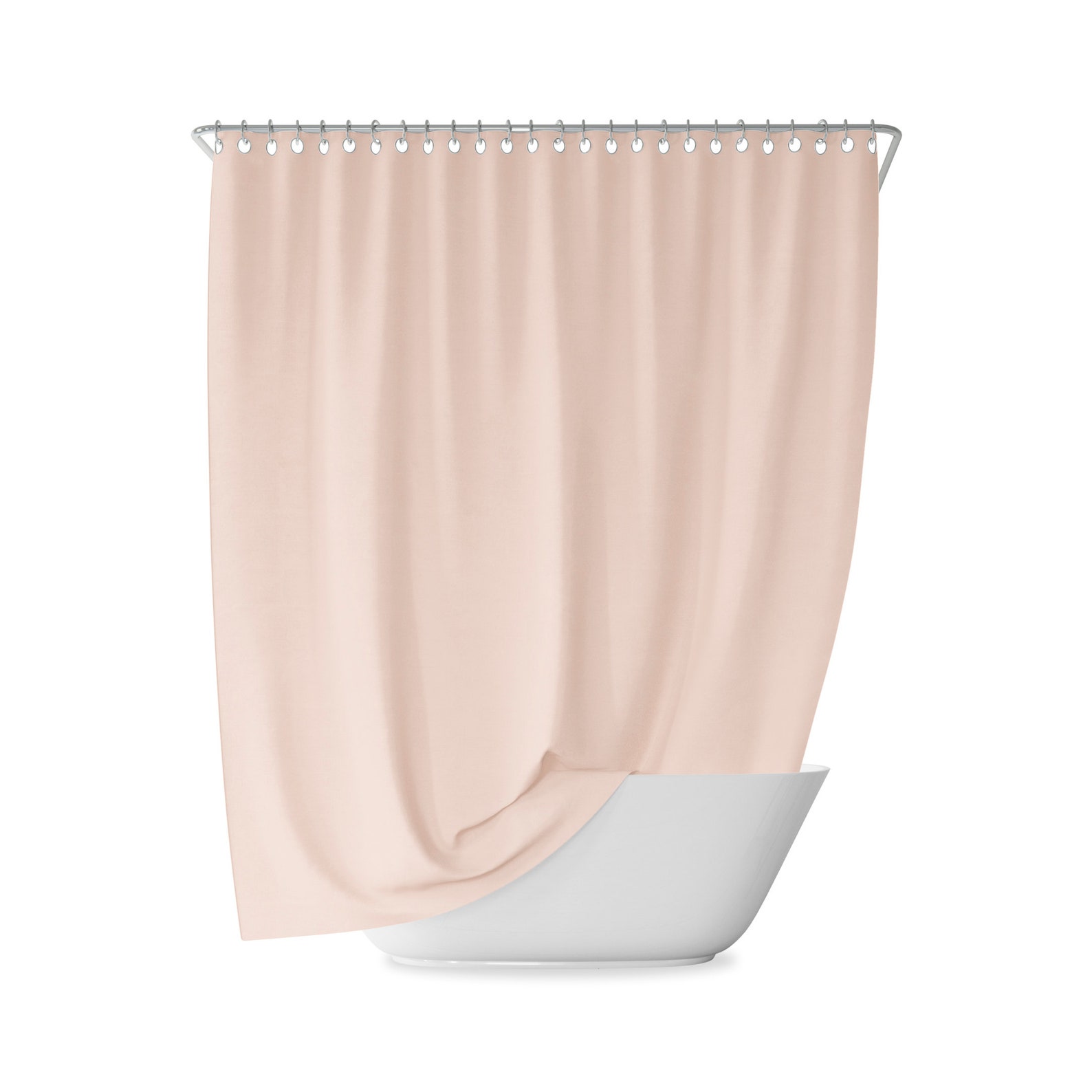 Clay Solid Color Shower Curtain Boho Style Bohemian Decor - Etsy