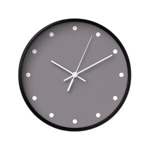 Nordic Wall Clock, Numbers Dots, Solid, Minimal, Classic, Dots, Bone ...