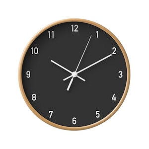 Numbers Wall Clock. Classic Neutral Color Nordic Wall Art - Etsy