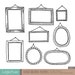 Hand Drawn Frames Digital Clipart Chalkboard Frames Clipart | Etsy