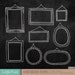 Hand Drawn Frames Digital Clipart Chalkboard Frames Clipart | Etsy
