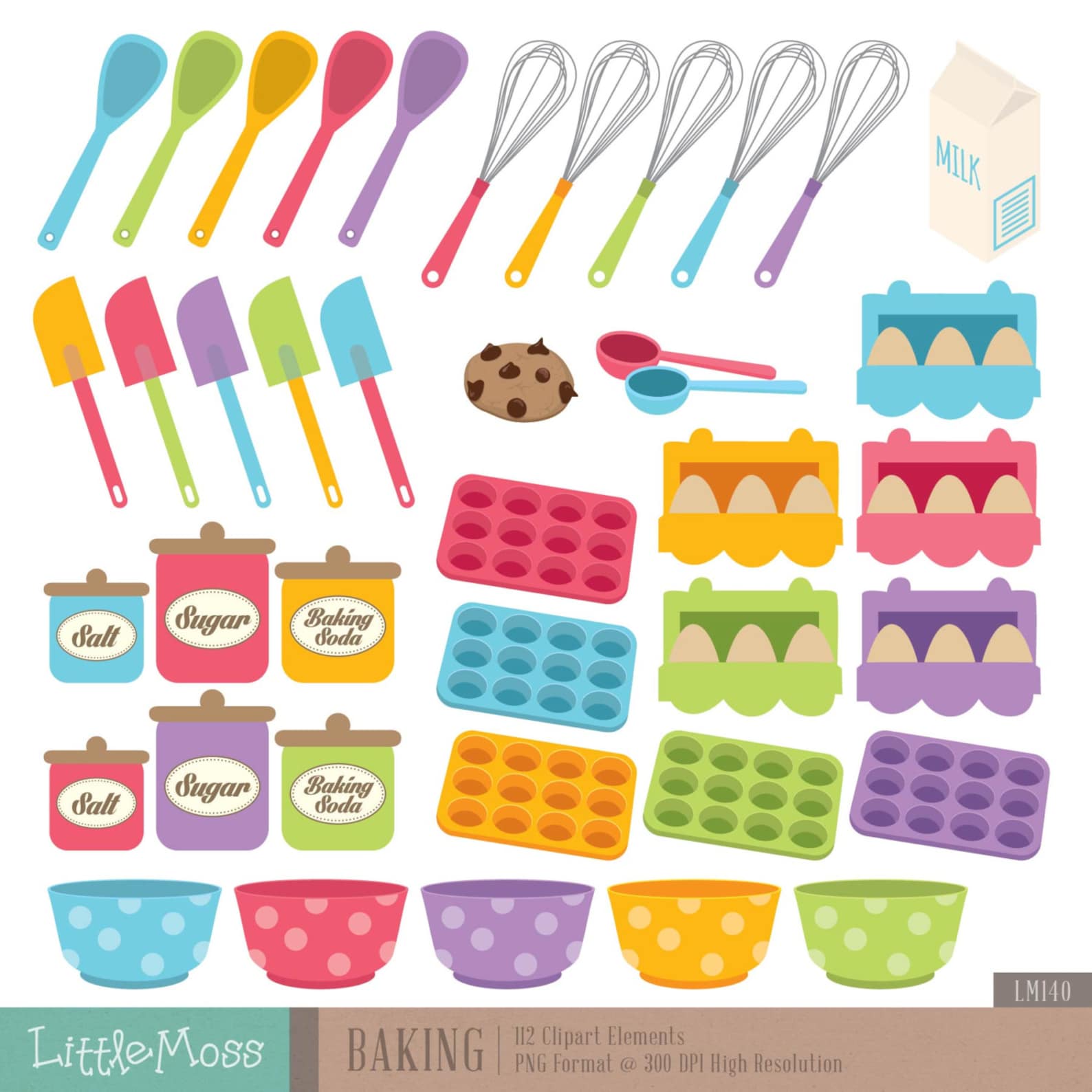 Baking Digital Clipart - Etsy