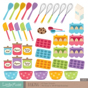 Baking Digital Clipart - Etsy