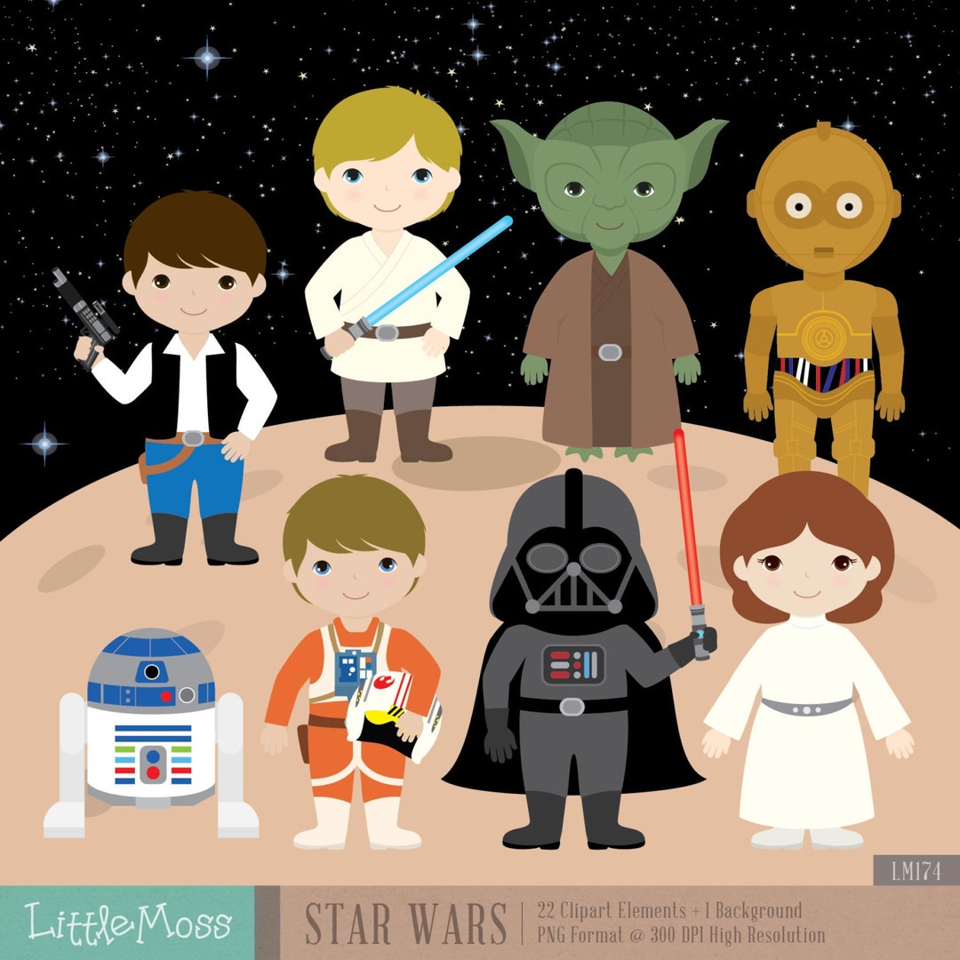 Star Wars Digital Clipart - Etsy