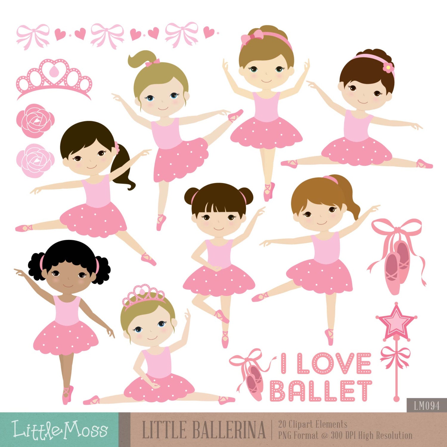Little Girl Ballet Clipart Cute Little Ballerina Image & Photo (Free