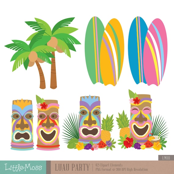 Luau Party Clip Art