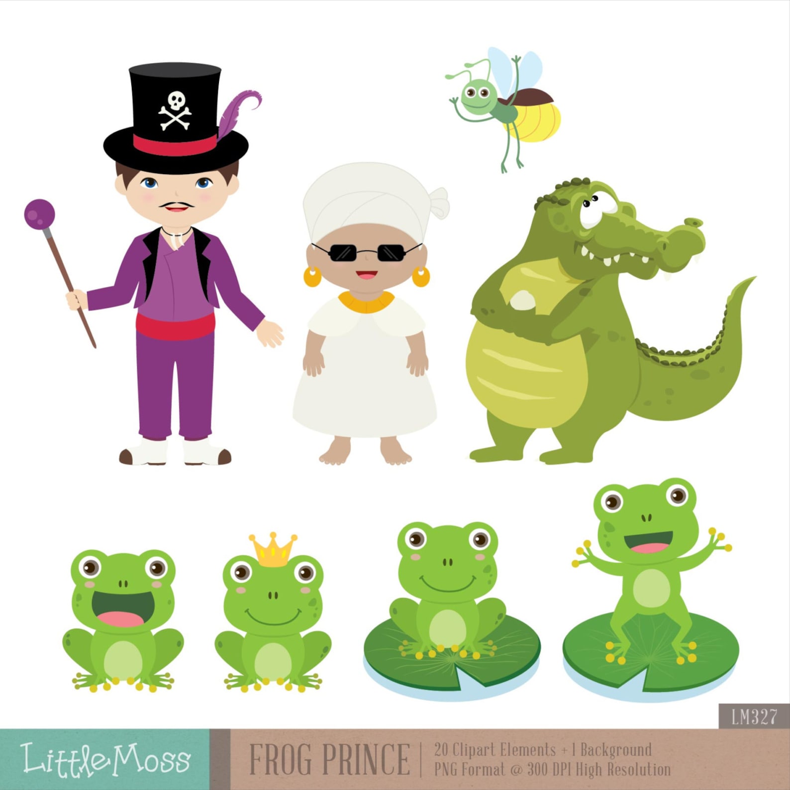 Frog Prince Digital Clipart | Etsy