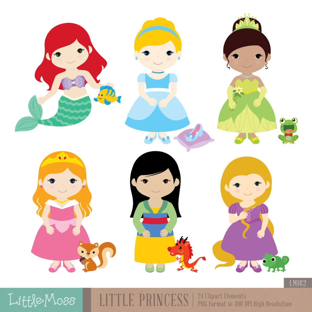 Little Princess Digital Clipart 1 - Etsy