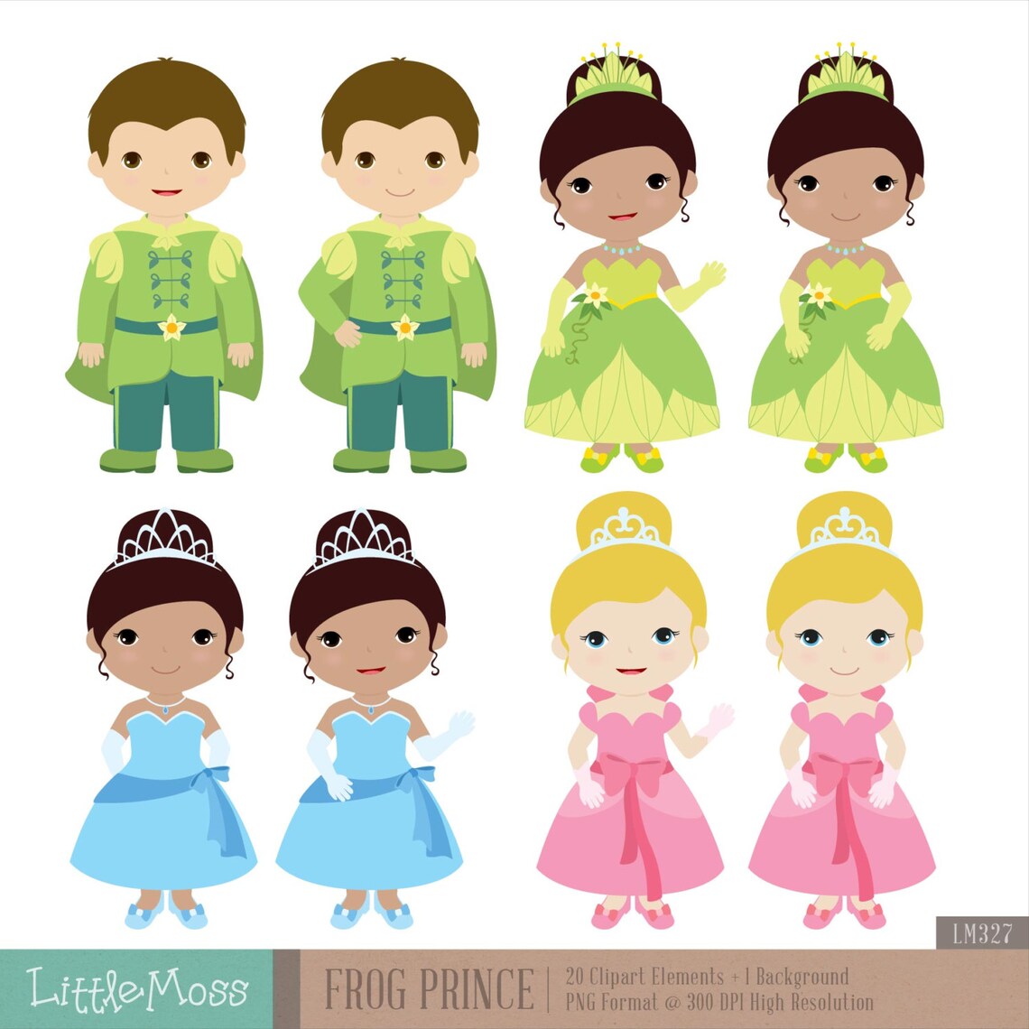 Frog Prince Digital Clipart | Etsy