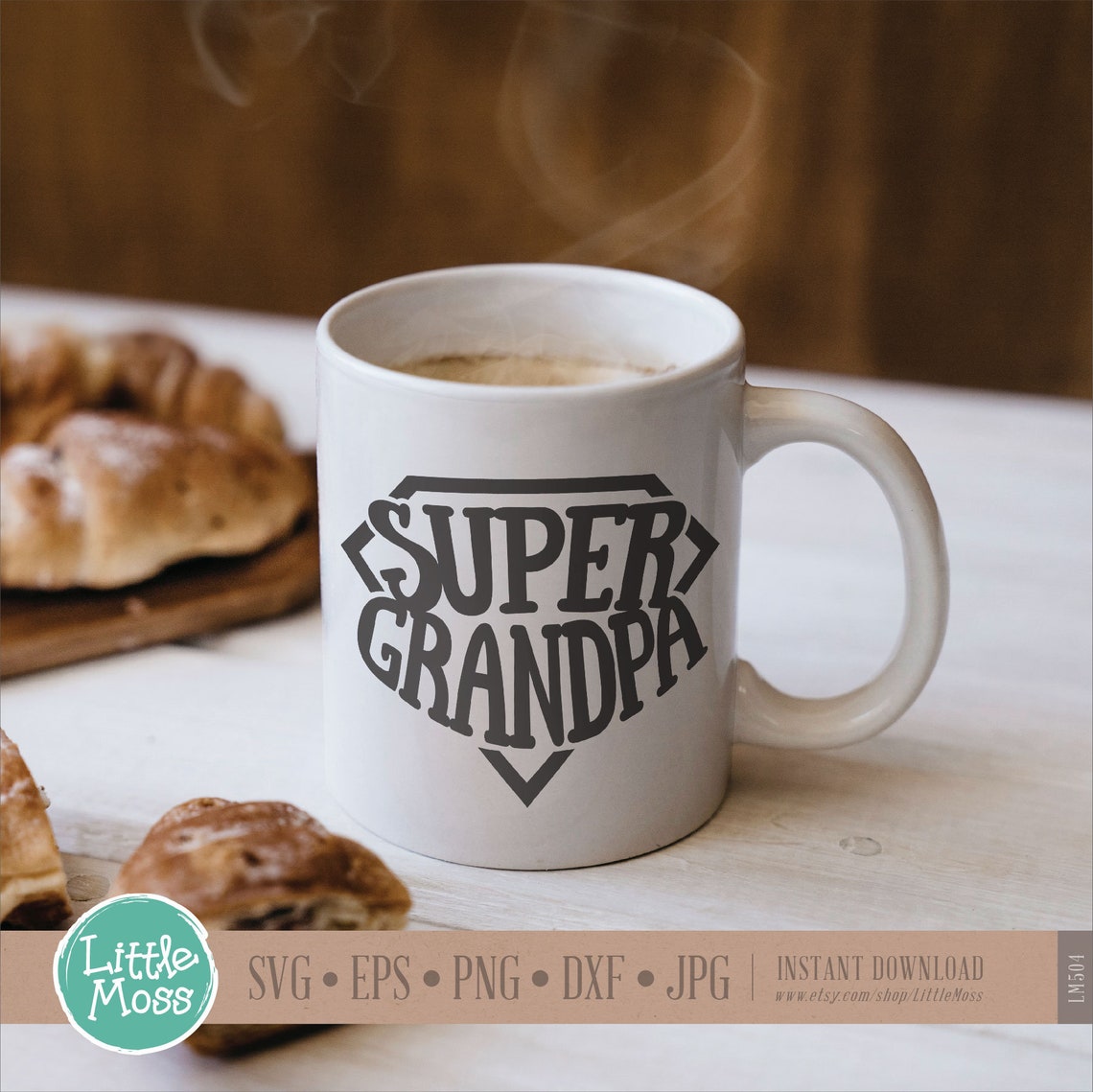 Super Grandpa SVG Father's Day SVG Cricut File | Etsy