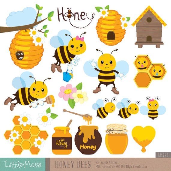 Honey Bees Clip Art