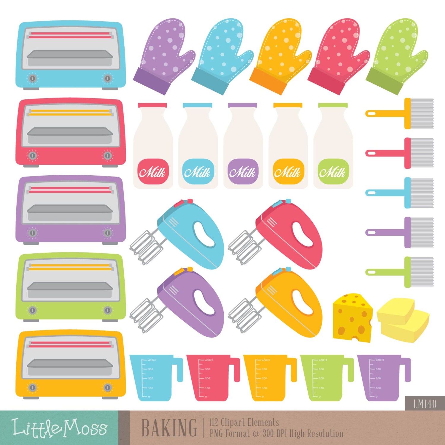 Baking Digital Clipart - Etsy
