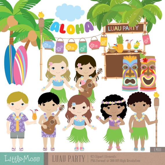 Luau Party Clip Art