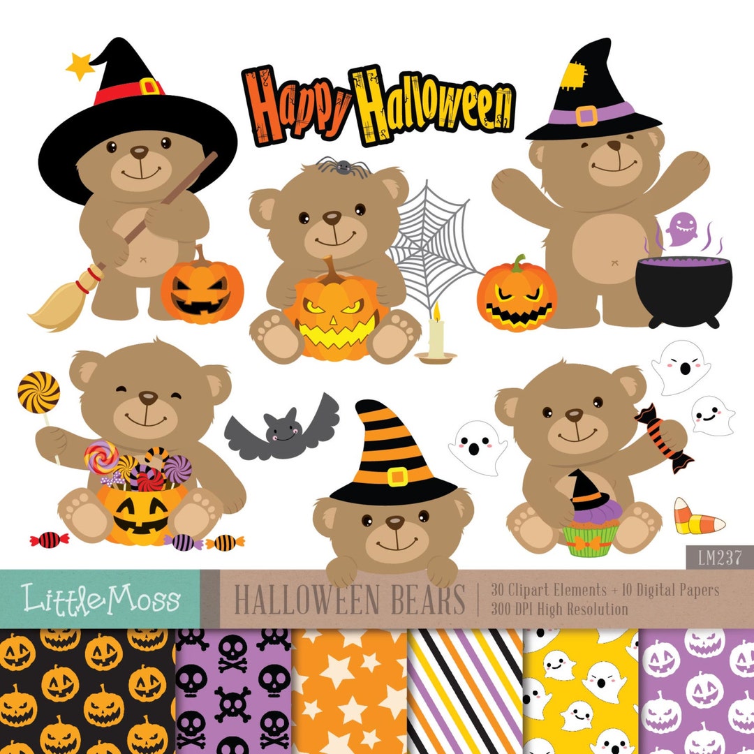 Halloween Bear Clip Art