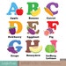 Alphabet A-Z Digital Clipart, Vegetable and Fruit Aphabet - Etsy