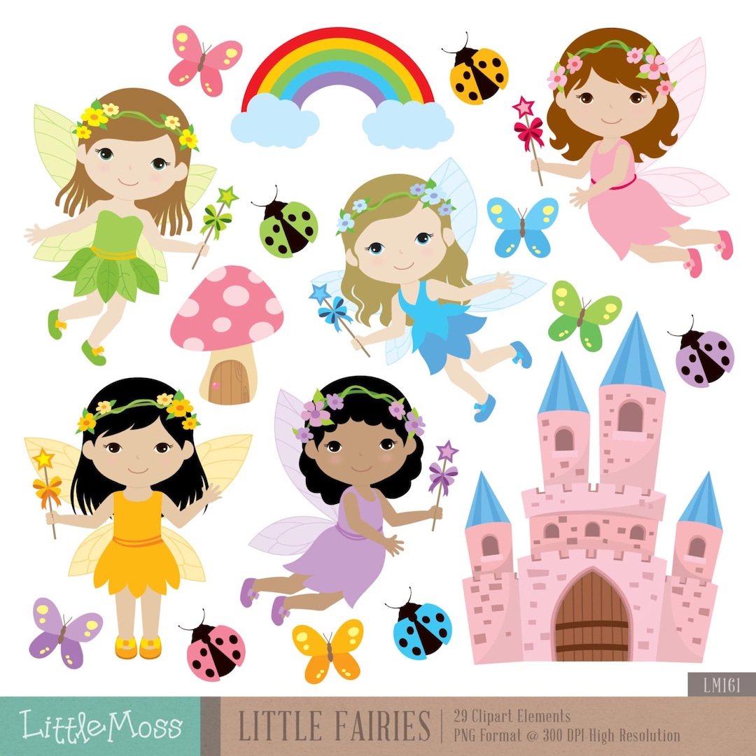 Little Fairies Digital Clipart - Etsy