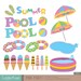 Boys Pool Party Digital Clipart - Etsy