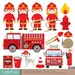 Firefighters Digital Clipart, Fireman Clipart - Etsy