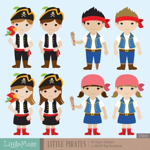 Little Pirate Digital Clipart - Etsy