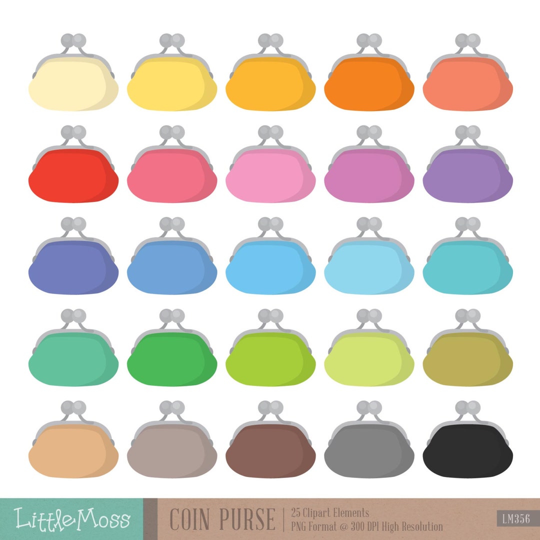 Coin Purse Clipart - Etsy