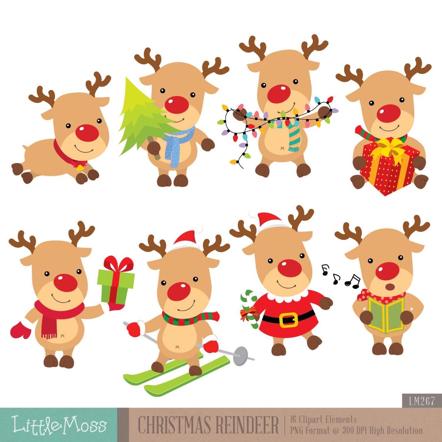 Reindeers Clipart