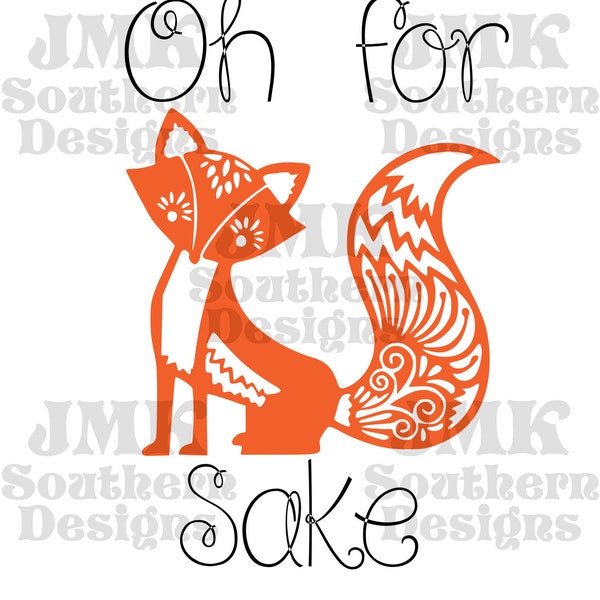 For Fox Sake Svg - Etsy