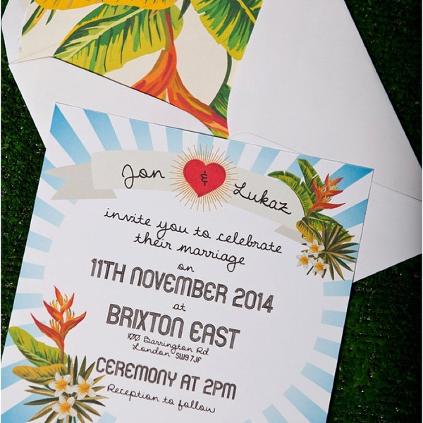 Kitsch Wedding Invitation - Etsy