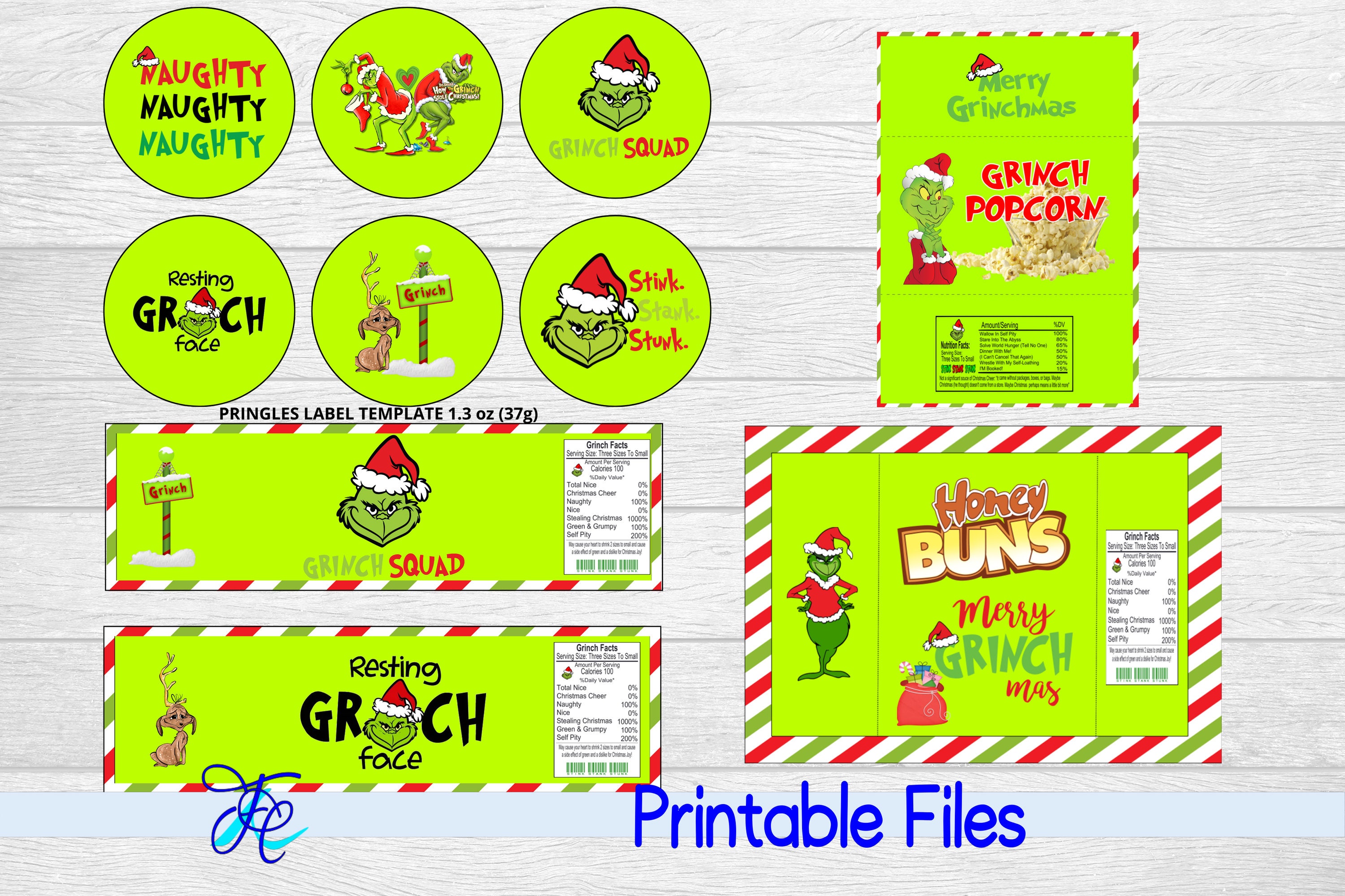 Grinch Party Favors V1 - Etsy