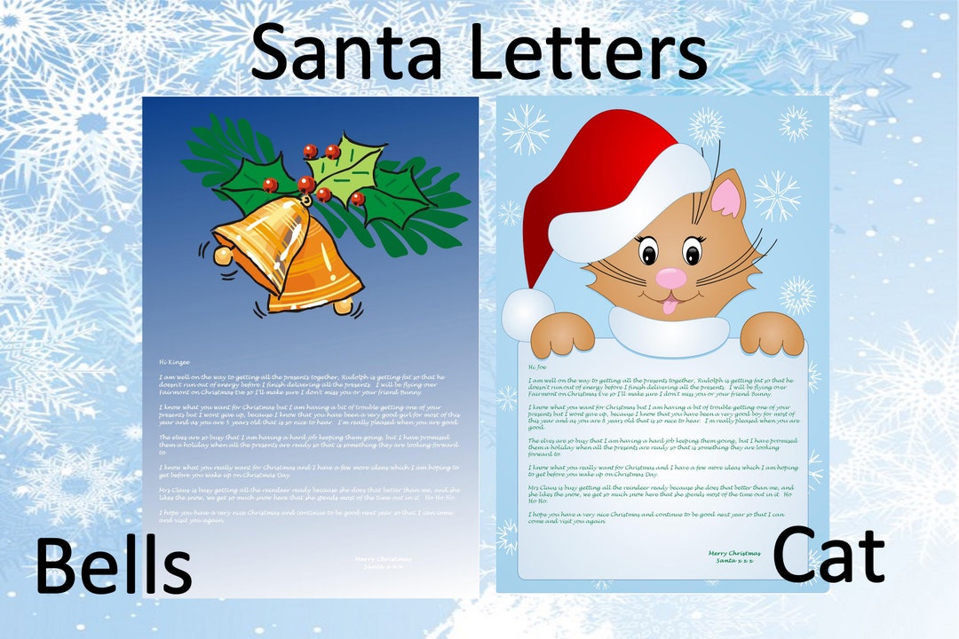 Personalized Santa Letters Digital Download Only - Etsy