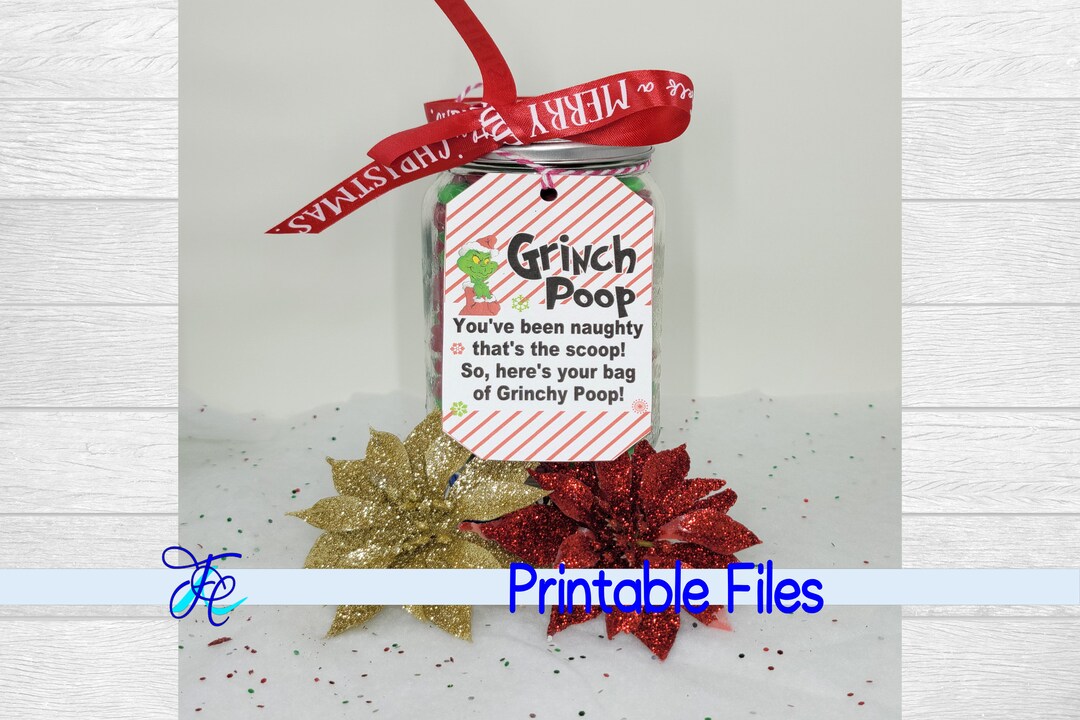 Grinch Poop Red Tags Digital Download Only - Etsy Ireland
