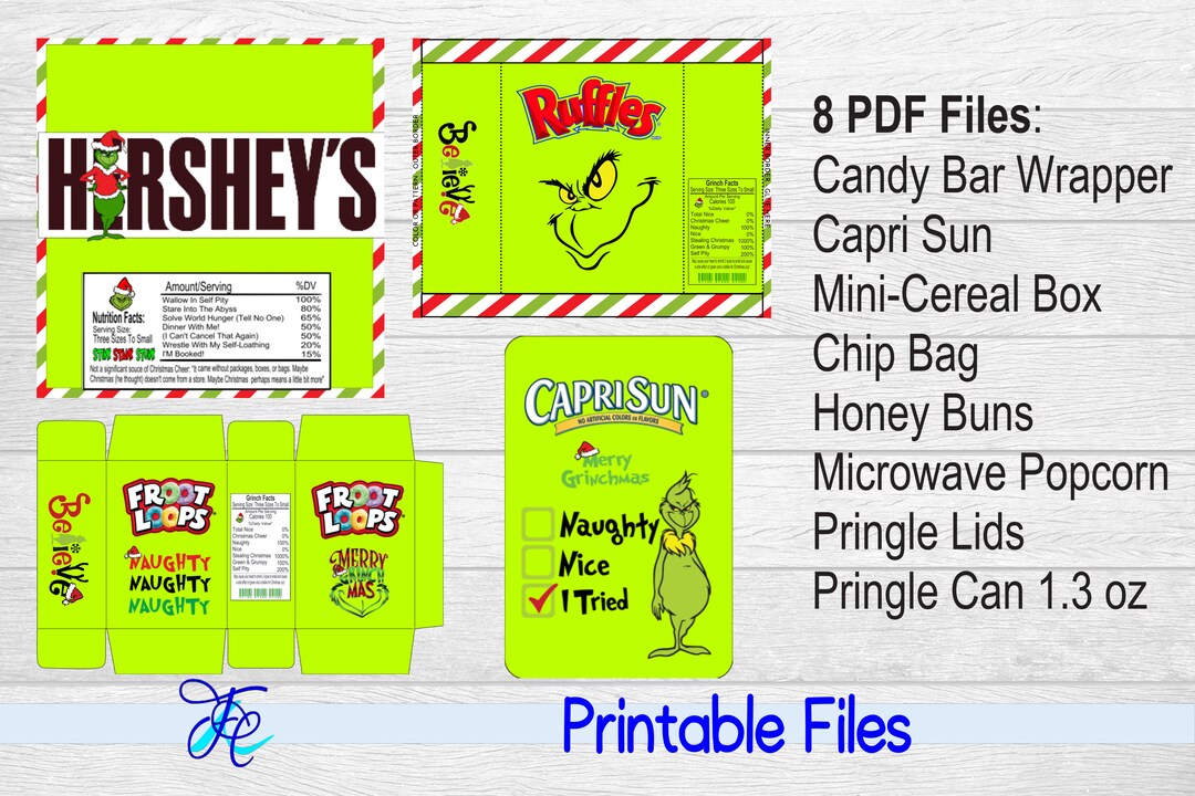 Grinch Party Favors V1 - Etsy