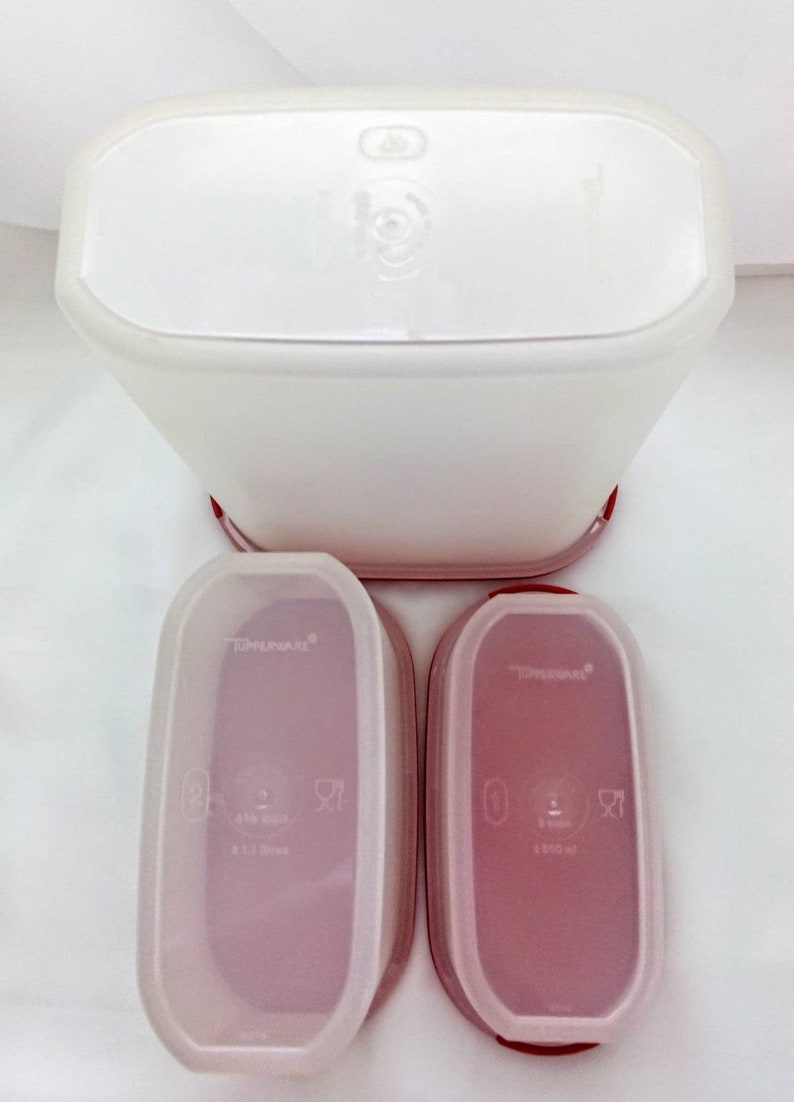 Vintage Tupperware Stackable Storage Containers With Lids - Etsy