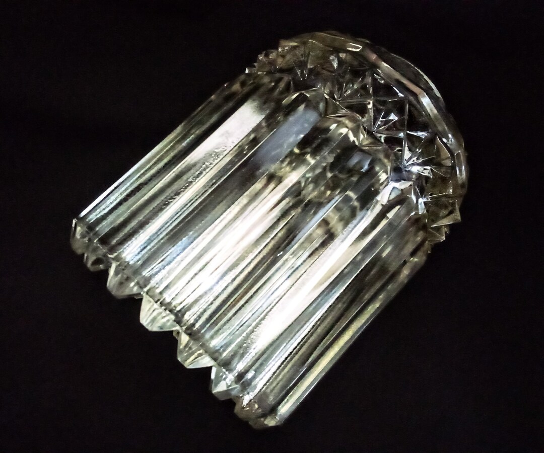 Vintage Crystal Prism Light Shade, Heavy Glass Light Shade - Etsy