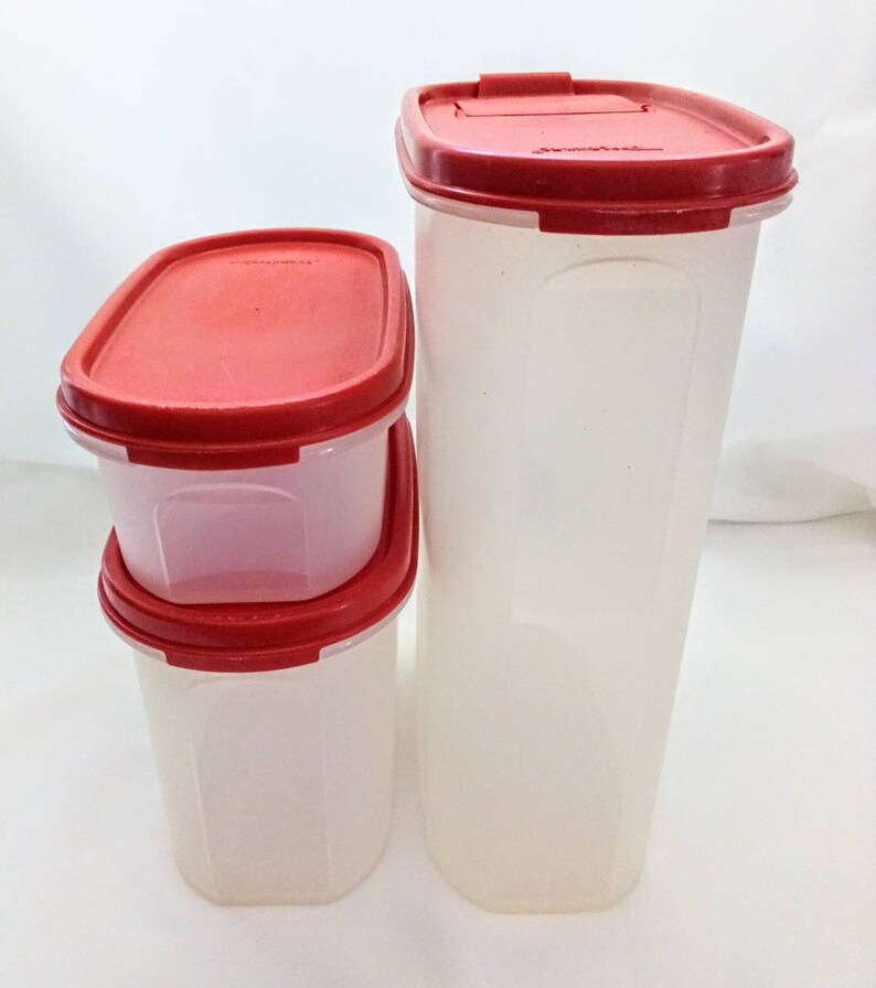 Vintage Tupperware Stackable Storage Containers With Lids - Etsy