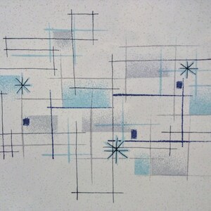 MCM Franciscan Oasis Chop Plate, 1950's Atomic Design Stoneware - Etsy