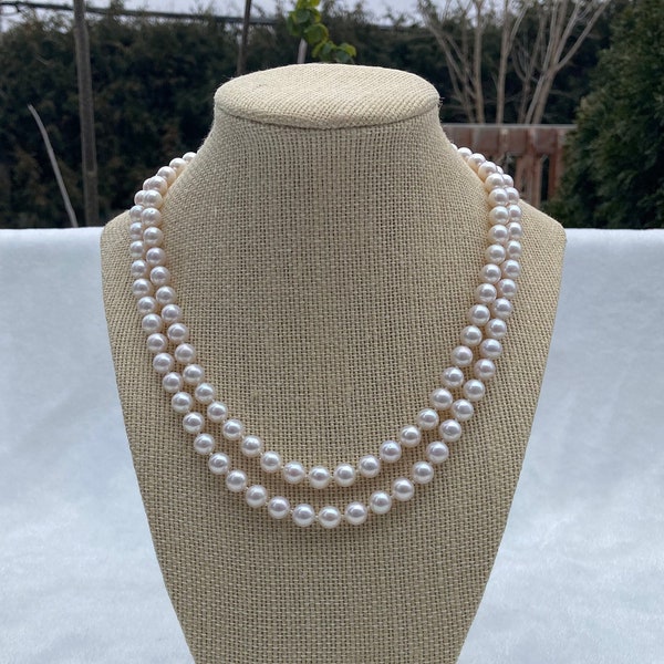 Double Strand Pearls - Etsy