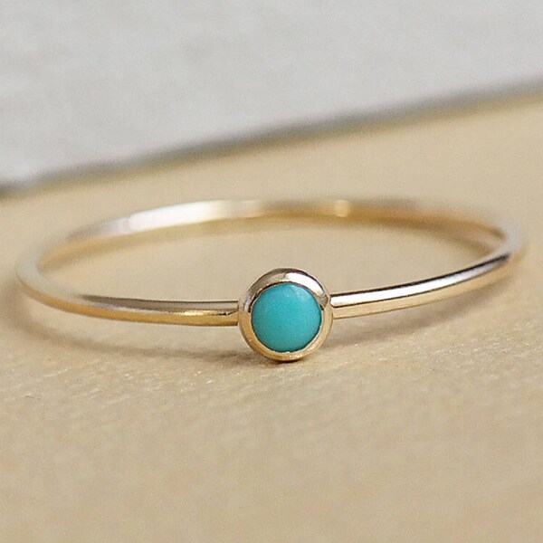 Gold Turquoise Ring - Etsy UK
